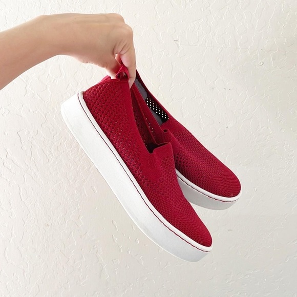 Born | Shoes | Born Red Solstice Perforated Knit Slip On Shoe | Poshmark